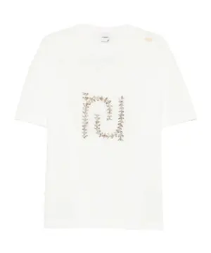 Nanushka Wren Paisley-monogram Oversized T-shirt - White
