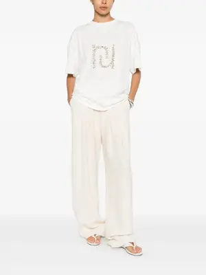 Nanushka Wren Paisley-monogram Oversized T-shirt