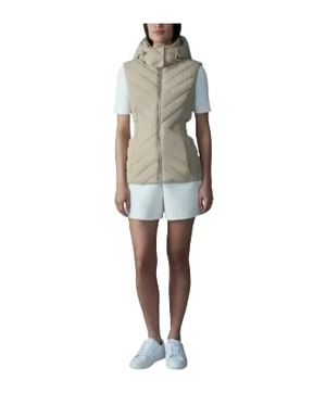 Mackage Hoshi Hooded Quilted Gilet - Nude