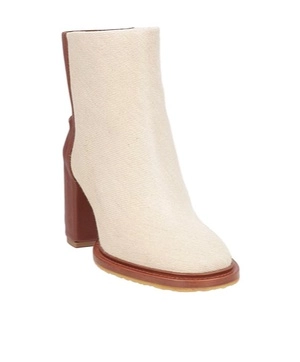 Chloé Block Heel Two-tone Ankle Boots