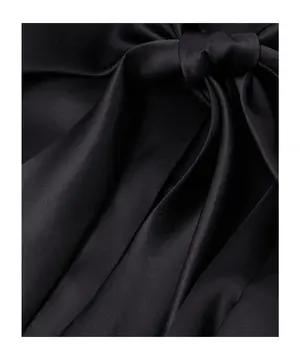 Loro Piana Lydie Silk Satin Shirt With Scarf Detail