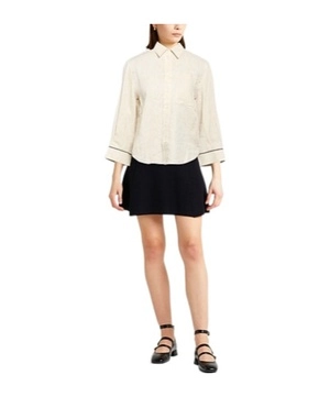 Brunello Cucinelli Linen Shirt With Appliqués