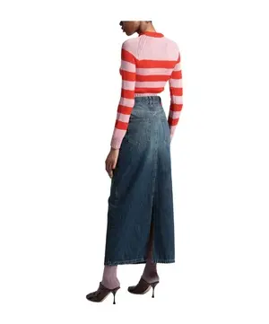 Marni Striped Cutout Knit Jumper - Pink