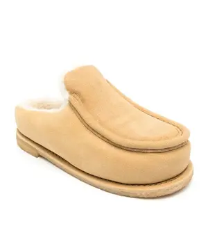 J.W.ANDERSON Suede Mules With Shearling Lining