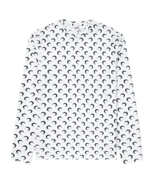 MARINE SERRE Moon Print Long-sleeve T-shirt - White