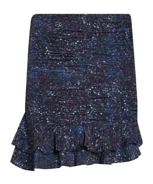 Isabel Marant Étoile Ruched Tiered Hem Mini Skirt