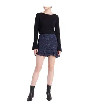 Isabel Marant Étoile Ruched Tiered Hem Mini Skirt