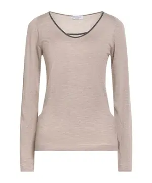 Brunello Cucinelli Solid Color Jumpers - Beige