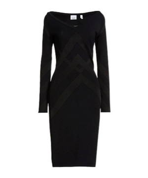 Burberry Fitted Knitted Dress