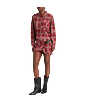 Isabel Marant Étoile Plaid Shirt Dress