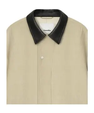 Nanushka Melesio Jacket With Contrast Collar
