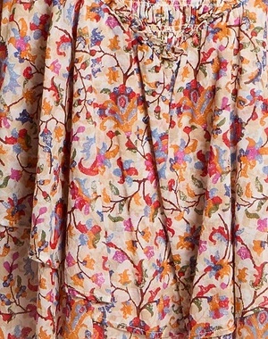 Isabel Marant Étoile Sleeveless Floral Print Square Neck Dress