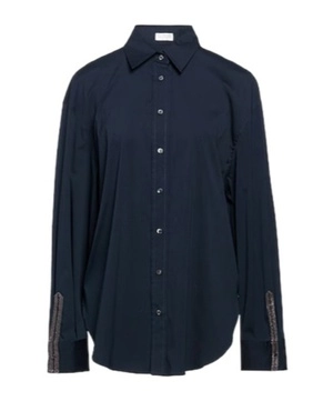 Brunello Cucinelli Minimalist Solid Color Shirt - Blue