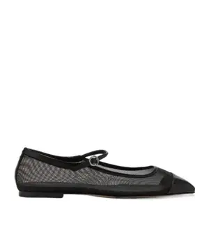 AeydĒ Uma Mesh Ballet Flats - Black
