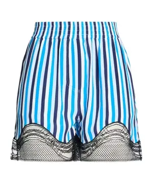 Burberry Striped Lace Trim Bermuda Shorts