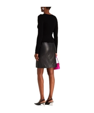Max Mara Solid Knit Base Layer Top - Black