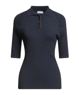 Brunello Cucinelli Solid Knit Top - Blue
