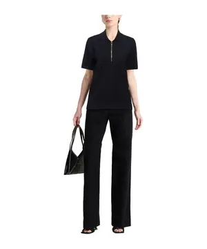 Max Mara Solid Lightweight Short Sleeve Knit Top