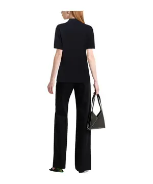 Max Mara Solid Lightweight Short Sleeve Knit Top