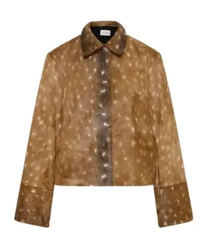 ST. AGNI Fawn Print" Jacket - Brown