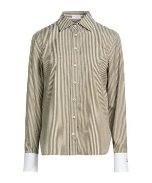 Brunello Cucinelli Striped Poplin Shirt With Classic Collar