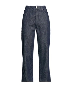 Max Mara Denim Straight-leg Pants - Blue