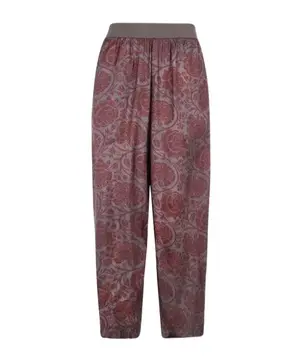 UMA WANG Floral Print Trousers - Grey Red