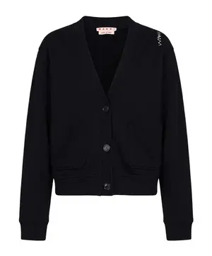Marni Solid Color Long-sleeve Sweatshirt - Black