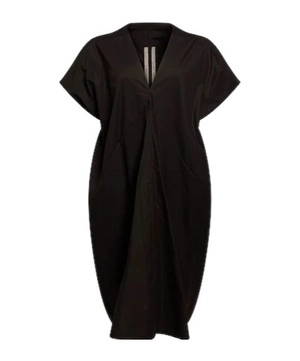 Rick Owens Minimalist Solid Color Dress - Black
