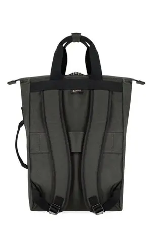 Barbour Waxed Canvas Backpack With Top Handles