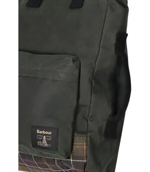Barbour Waxed Canvas Backpack With Top Handles