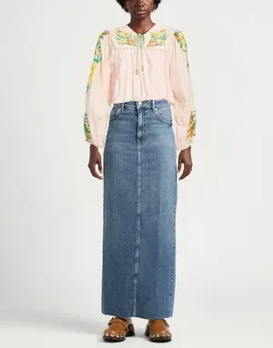 Farm Rio Bohemian Floral Print Long Sleeve Blouse