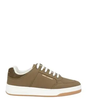 Saint Laurent Lace-up Canvas Low-top Sneakers