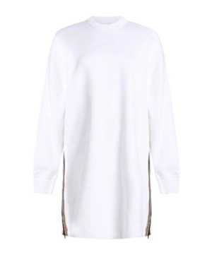Burberry Solid-color Long-sleeved Dress - White