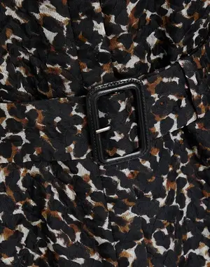 Burberry Printed Crepe Shirt Dress