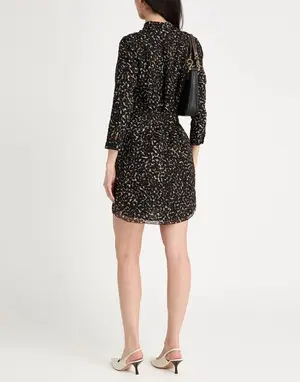 Burberry Printed Crepe Shirt Dress