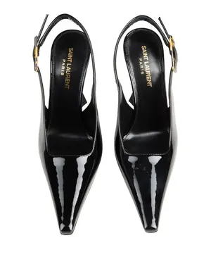 Saint Laurent Minimalist Patent Leather Stiletto