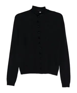 Khaite High-neck Buttoned Cardigan