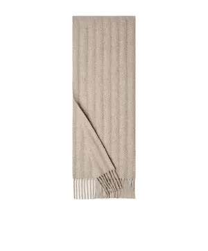 Loro Piana Barre Stripe Scarf - Beige