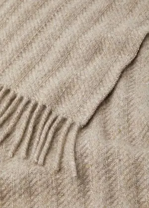 Loro Piana Barre Stripe Scarf - Beige
