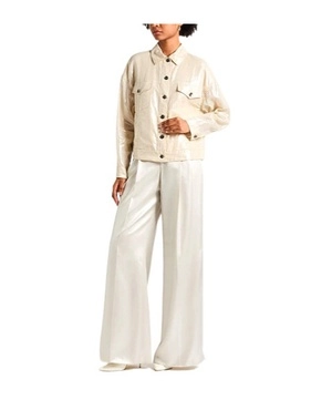 Brunello Cucinelli Metallic Long-sleeve Jacket