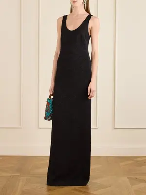 Dries Van Noten Sleeveless Floral Jacquard Maxi Dress