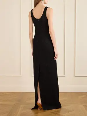 Dries Van Noten Sleeveless Floral Jacquard Maxi Dress