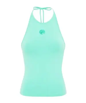 MARINE SERRE Halter-neck Top
