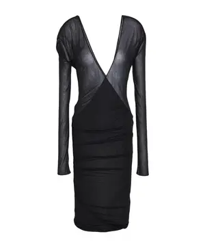 Saint Laurent Slim-fit Dress - Black