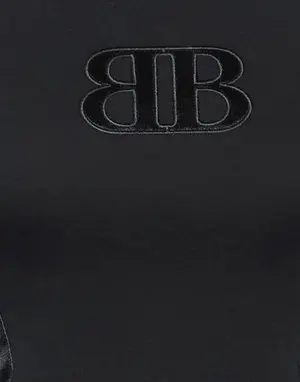 Balenciaga Appliqué Satin Jersey Top