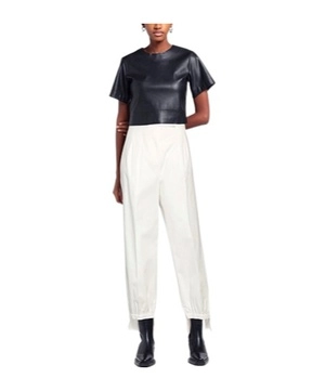 Max Mara Solid Color Fabric Pants