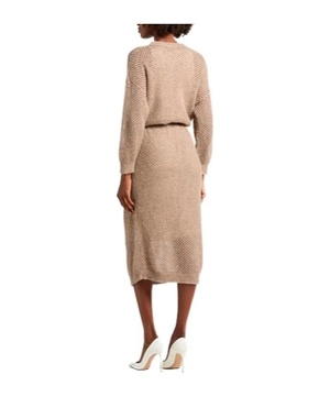 Brunello Cucinelli Long Sleeve Knit Dress