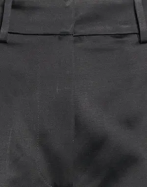 Marni Satin Bermuda Shorts With Scalloped Hem