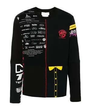 MARINE SERRE Upcycled Crew Neck T-shirt